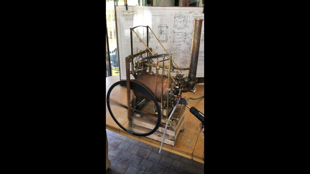 Trevithick Engine First Steam - YouTube