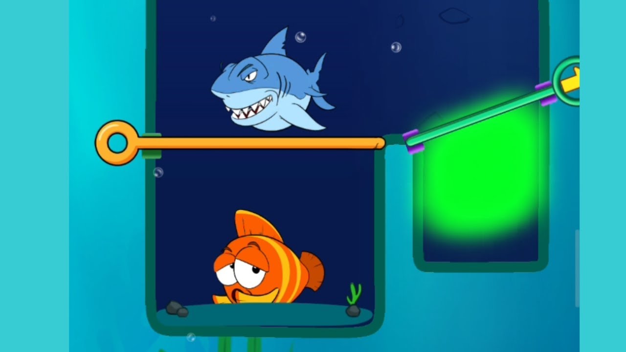 save the fish / pull the pin level mobile game save fish game pull the pin puzzle game android ...