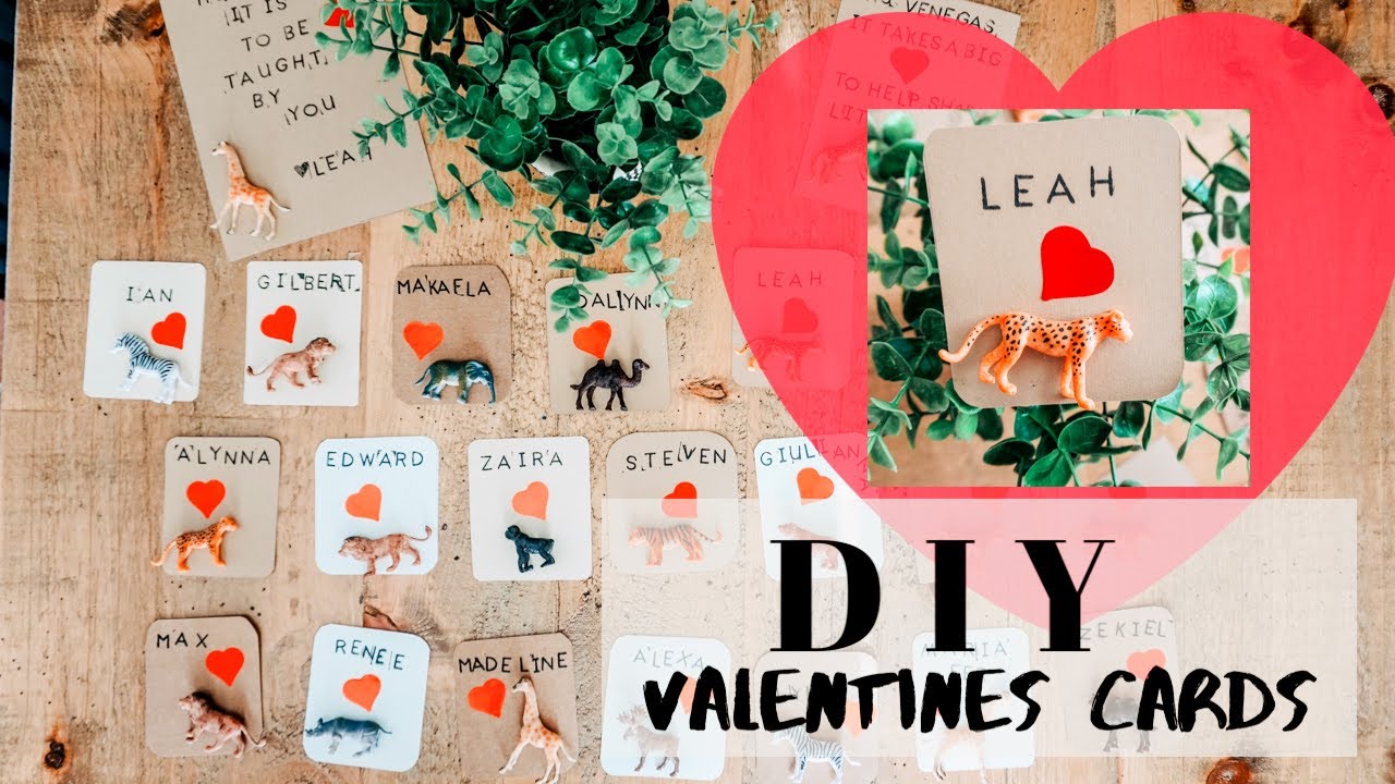 Easy DIY Stamp Animal Valentines Cards for Kids | CRAFTS | - YouTube