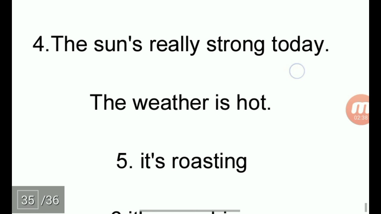 8 Phrases for Hot Weather - YouTube