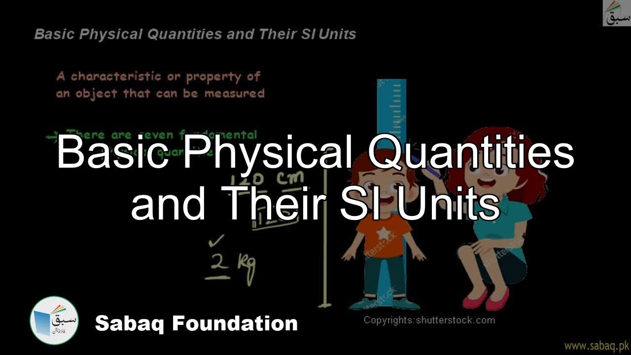 Basic Physical Quantities and Their SI Units, General Science Lecture ...