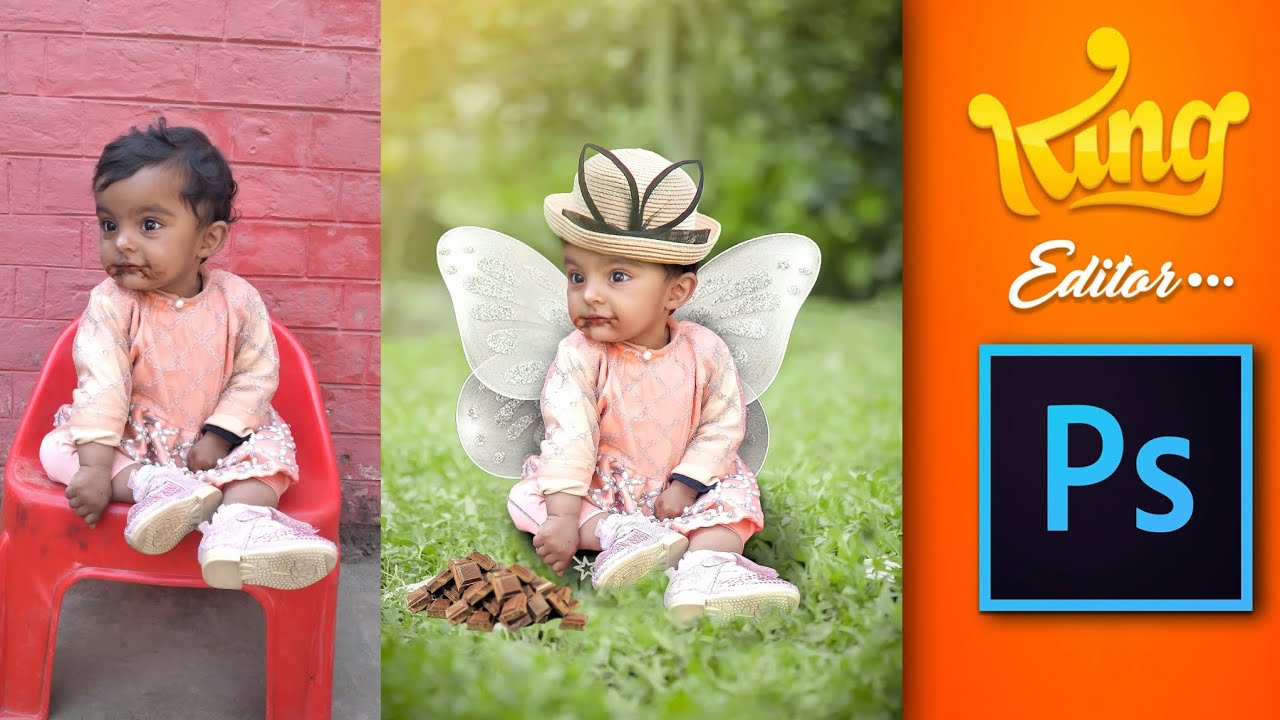 Baby Photo Editing | Tutorial For Beginners| King Editor#28 |Photoshop ...