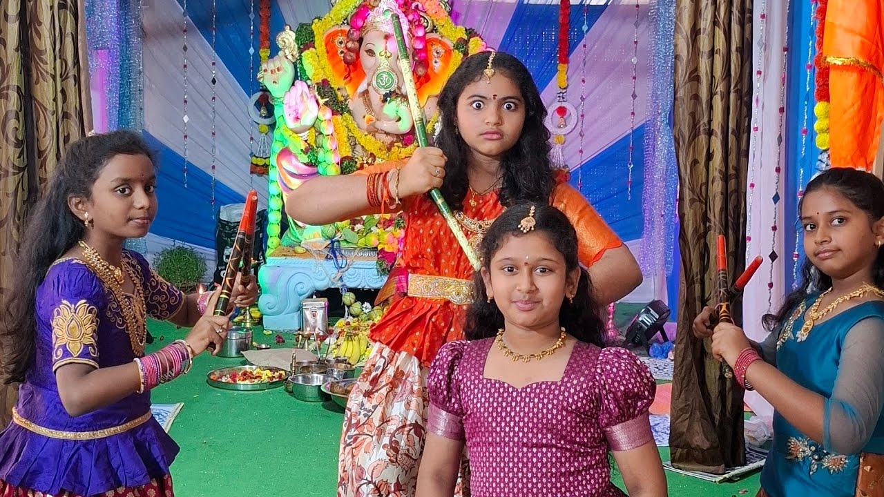 Ganapati Celebrations 2024 in DVL Lenisha Performance - YouTube