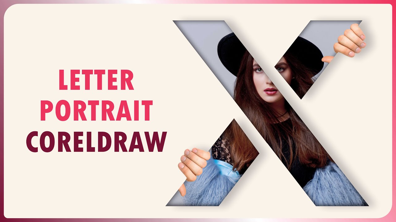 Letter Portrait Text Effect - CorelDraw Creative Design Tutorial - YouTube
