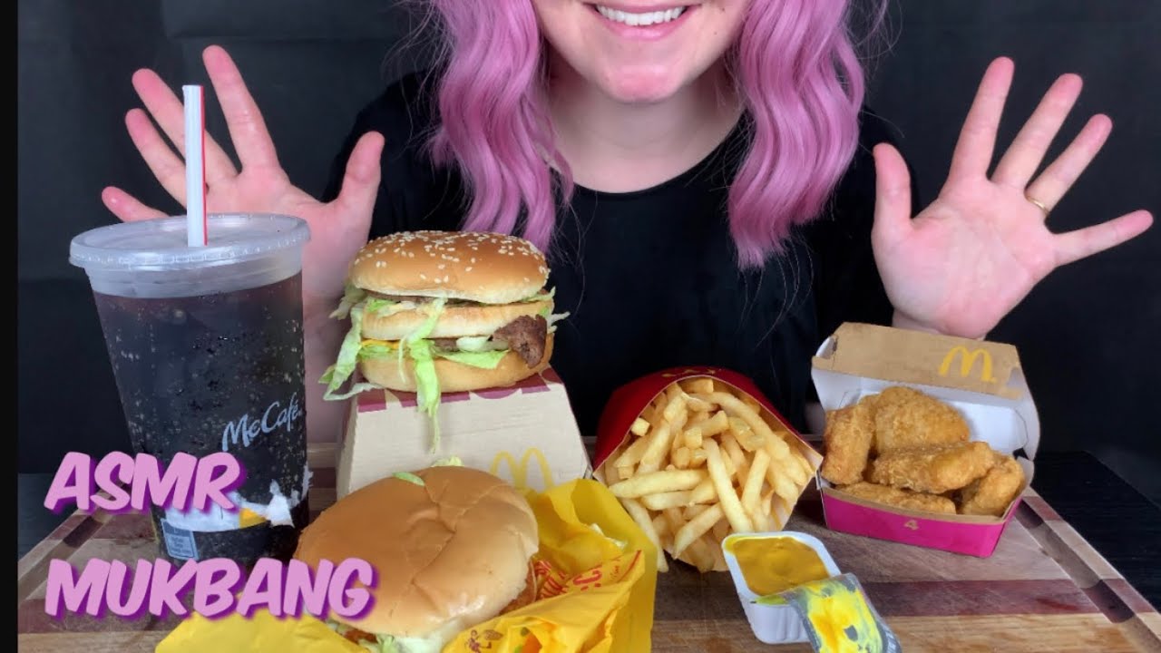 Asmr Mukbang Mcdonalds Feast No Talking Youtube