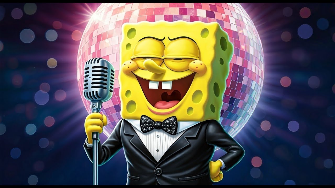 Ai SpongeBob sings talking to the moon - YouTube