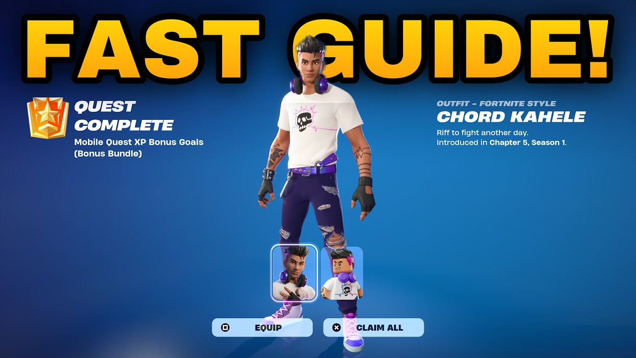 How To COMPLETE ALL FORTNITE MOBILE APP QUESTS in Fortnite! (Chord ...