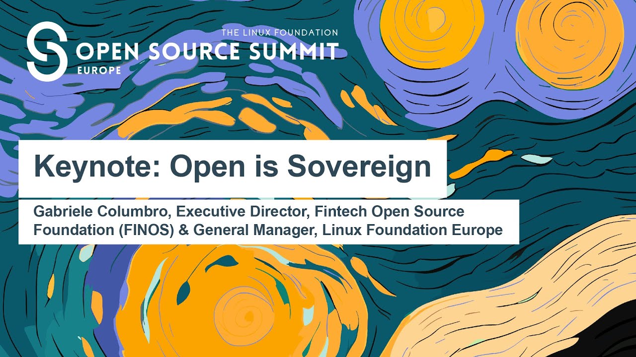 Keynote: Open is Sovereign - Gabriele Columbro - YouTube