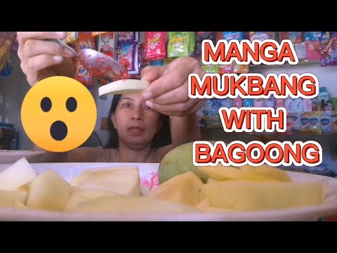 MANGA MUKBANG WITH BAGOONG! #MUKBANG #MANGA #BAGOONG - YouTube