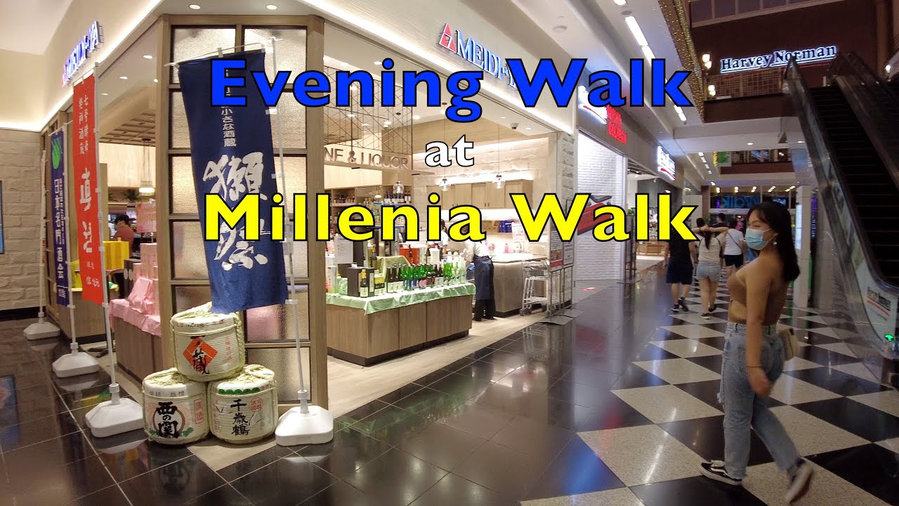 Millenia Walk Evening Tour in 4K UHD #milleniawalk #walkingtour # ...
