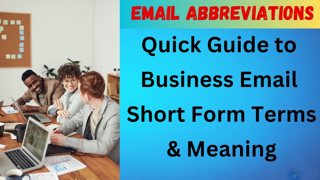 100 Business Email Shortcuts: Key Abbreviations Explained! - YouTube