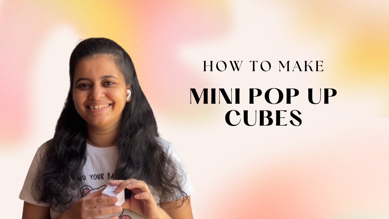 How to make pop up cubes || Mini pop up cube tutorial || DIY ...