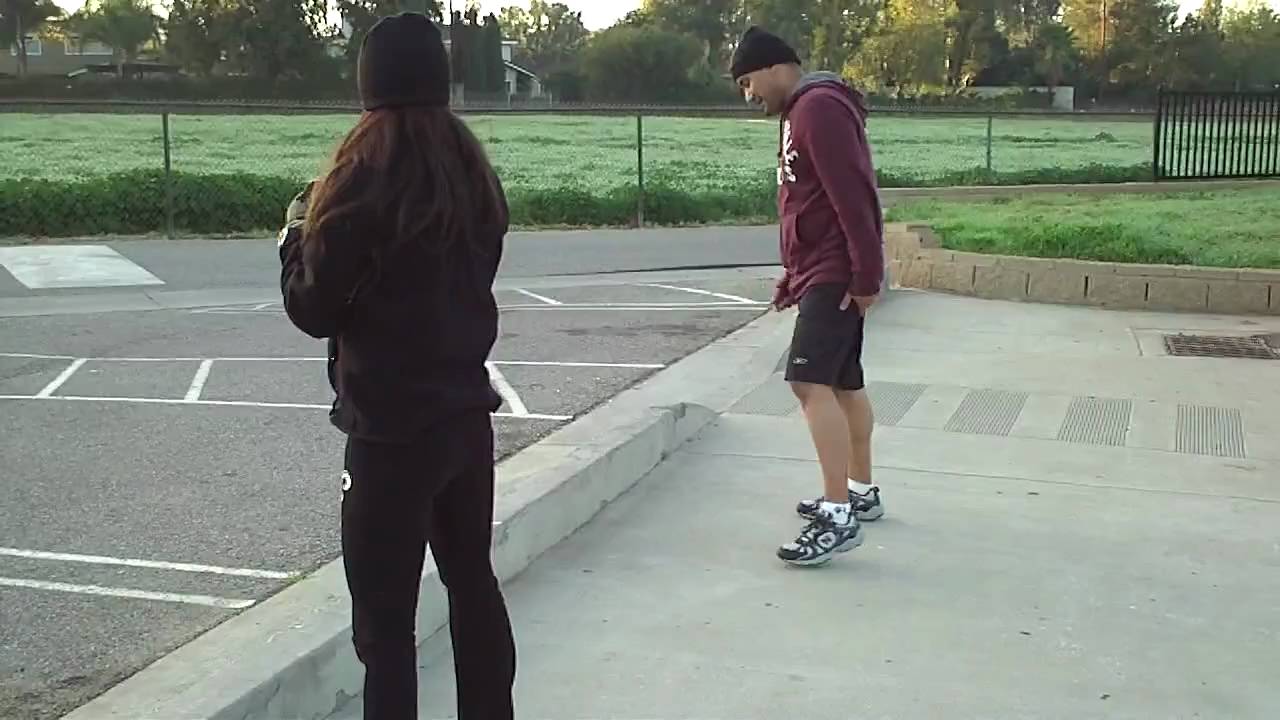 Jump Squats on Curb - YouTube