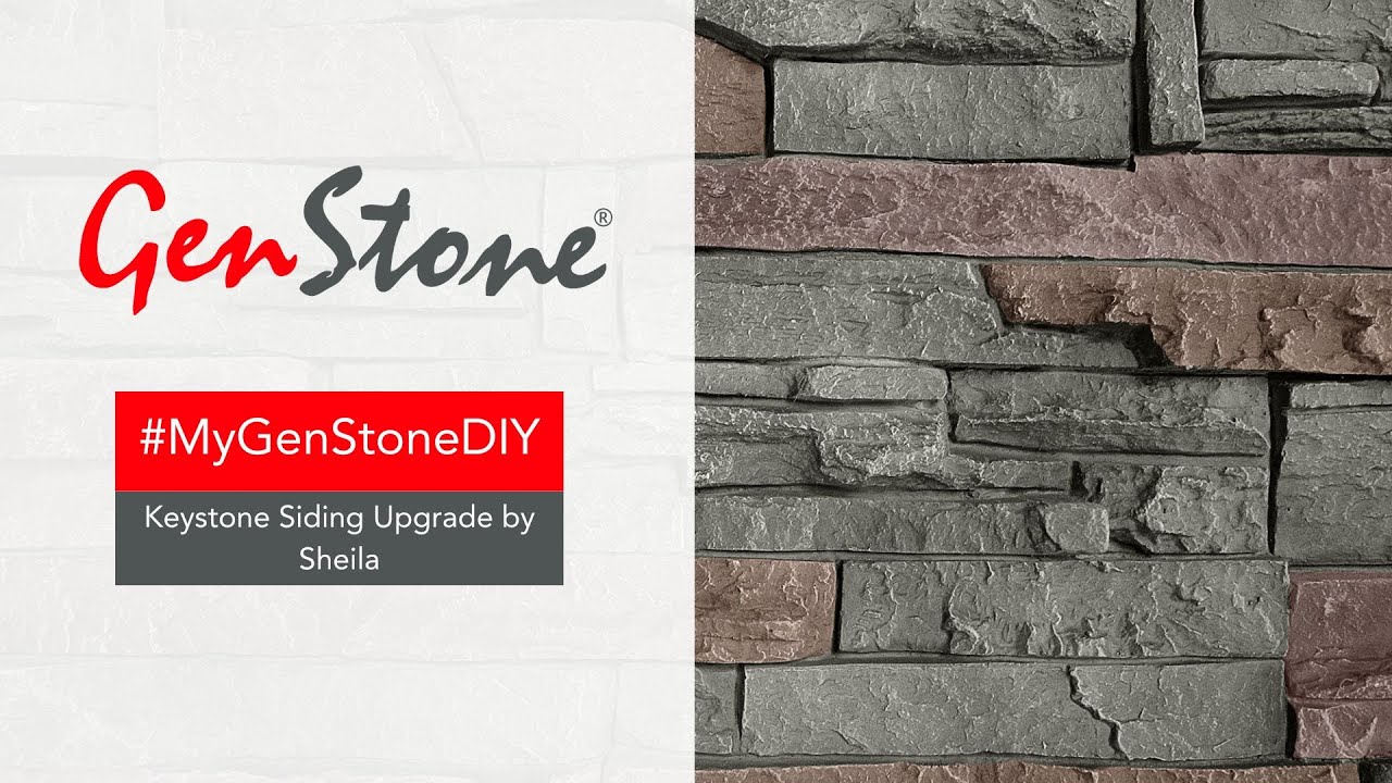 MyGenStoneDIY - Keystone Siding Upgrade by Sheila | Faux Stone Home DIY ...