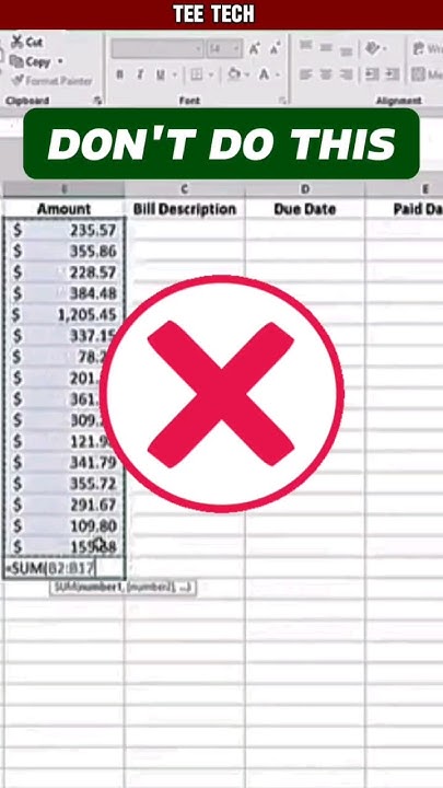 AutoSum Data in Excel #excel #exceltips #exceltricks #data #exceltutorial #shorts - YouTube