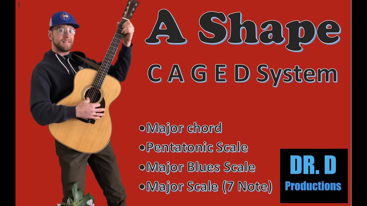 CAGED System Part 2 - The A Major Shape - YouTube