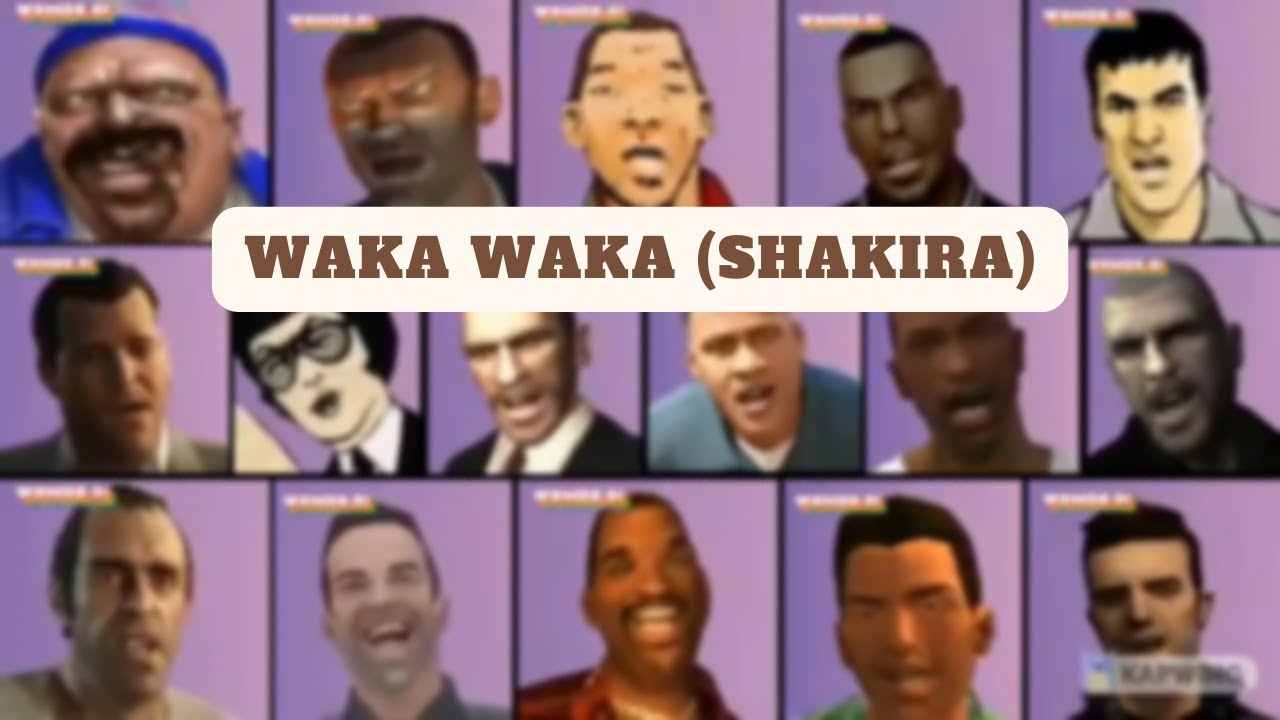 Every GTA Protagonist Singing Waka Waka - YouTube