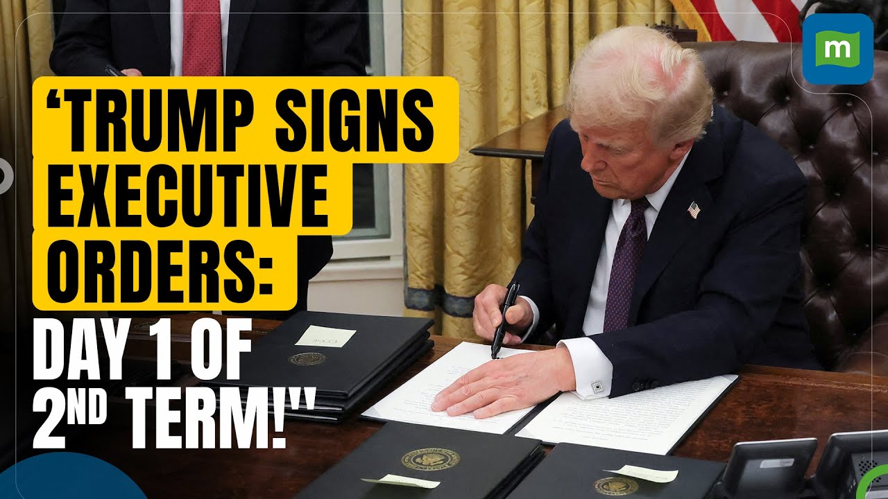 Trump signs executive orders on inauguration of second presidential ...