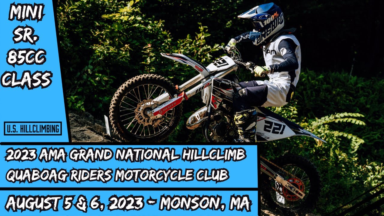Mini Sr. 85cc Class - 2023 AMA Grand National Hillclimb Championship ...