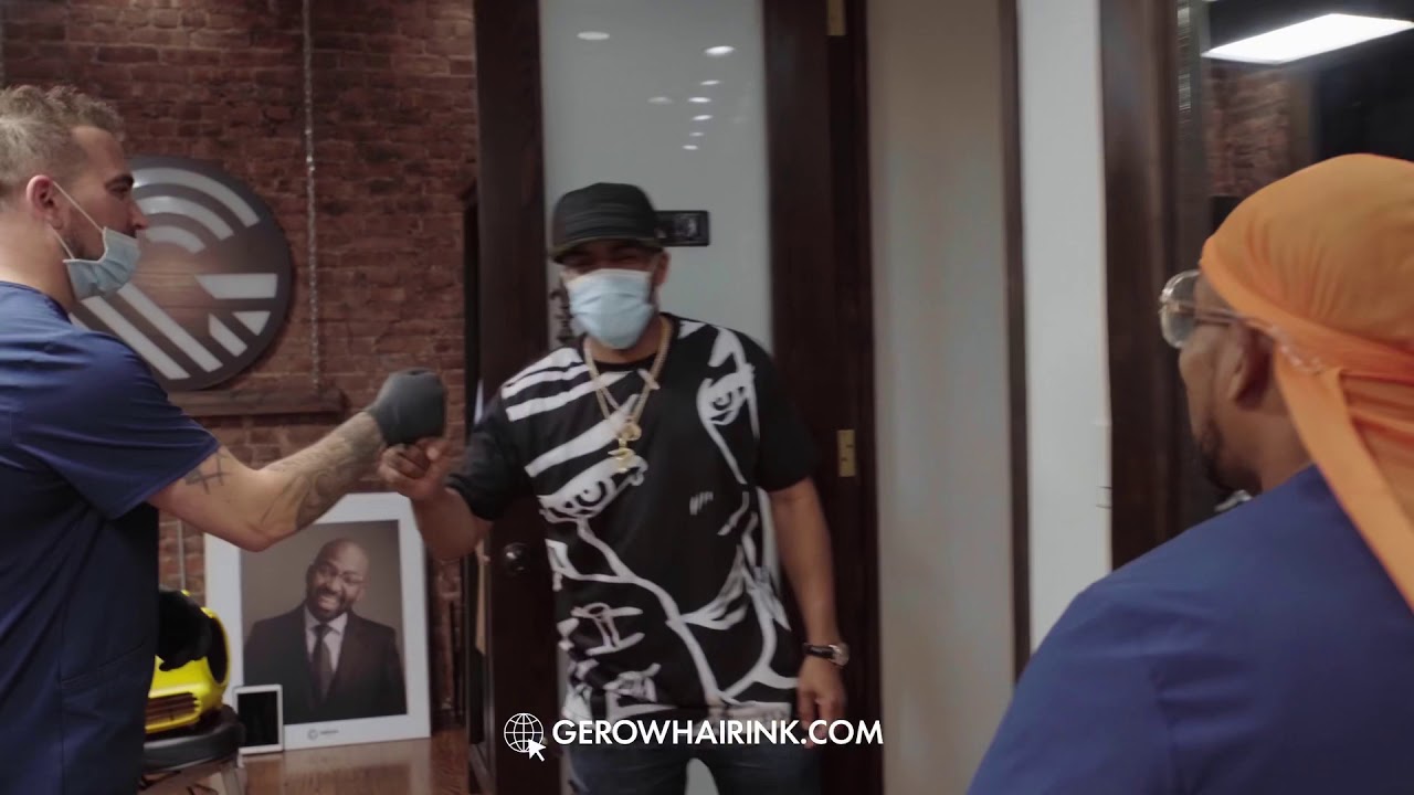 DJ Clue gets a HAIRLINE 😮 Scalp Micropigmentation - YouTube