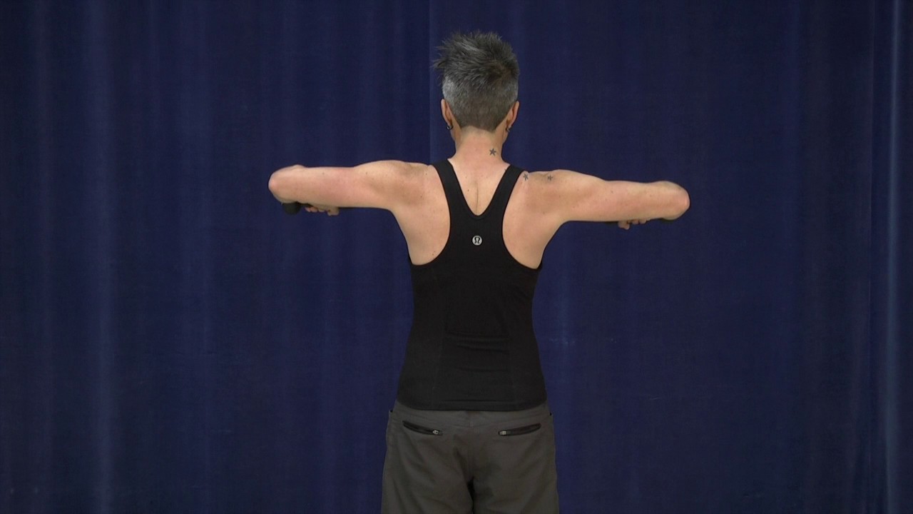 Shoulder abduction (standing)* - YouTube