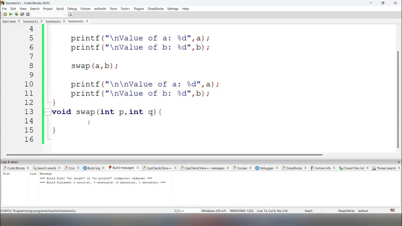 Function 12 C Programming Eimple Labs Youtube