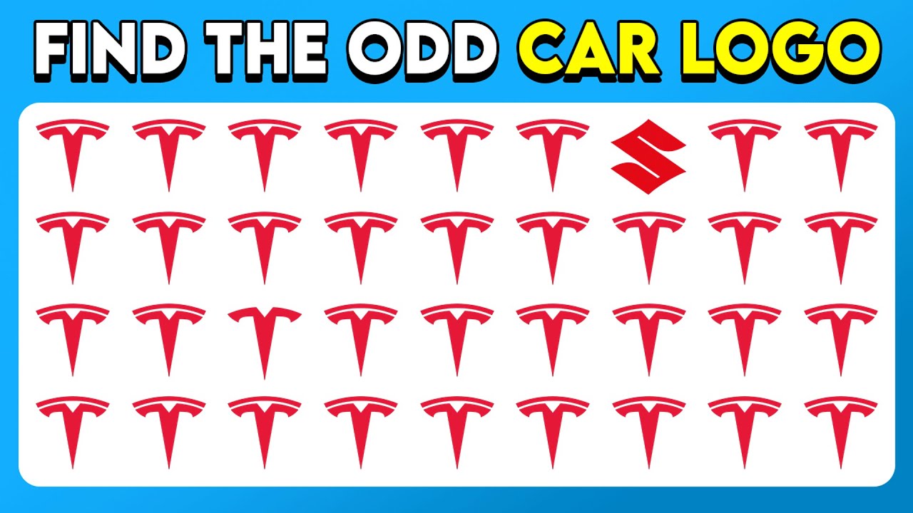 Find the ODD One Out 🚘⚡ - Car Brand Logo Challenge | 60 levels - YouTube