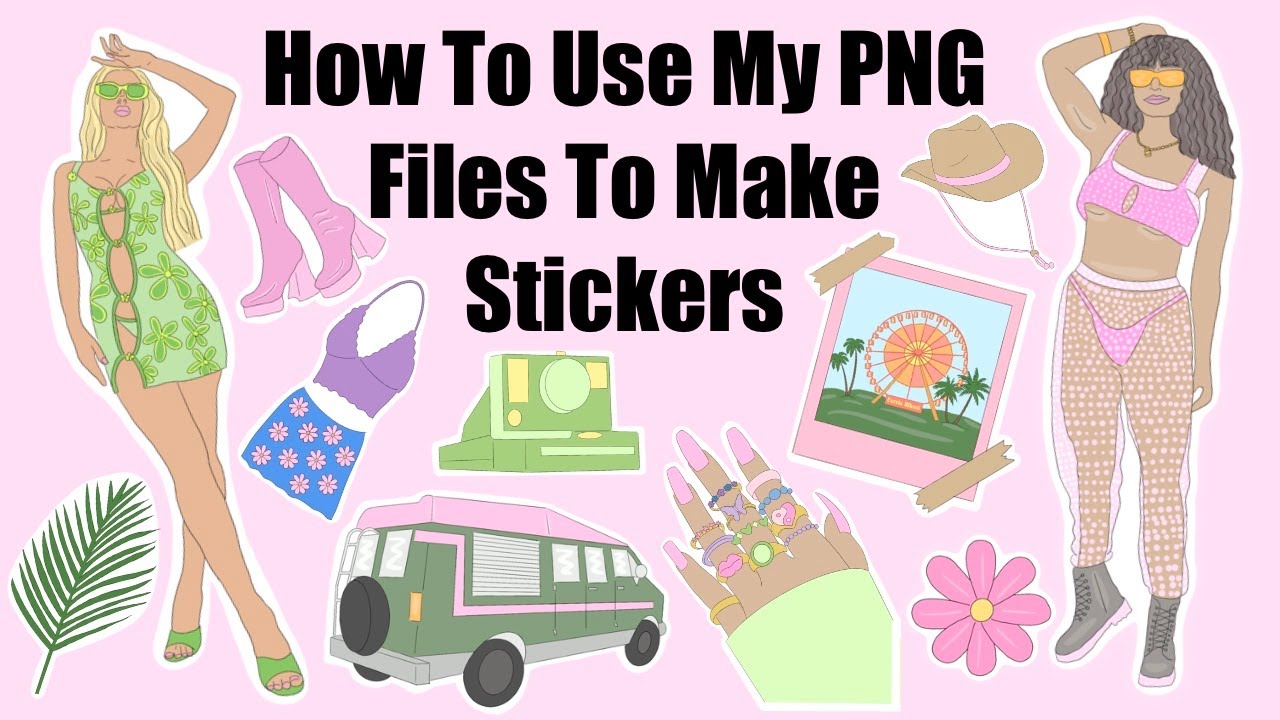Making stickers with PNG files / Festival themed stickers / Cricut ...