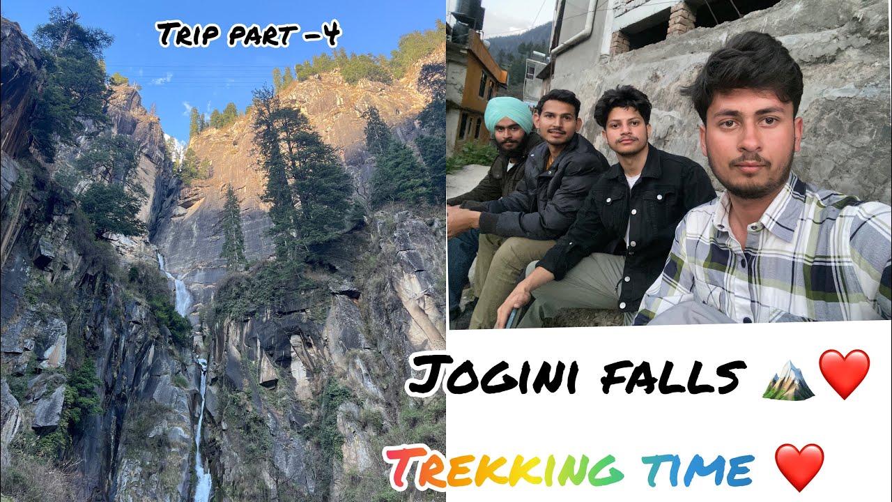 Jogini falls trek /Manali🏔/part -4/Rayat college - YouTube