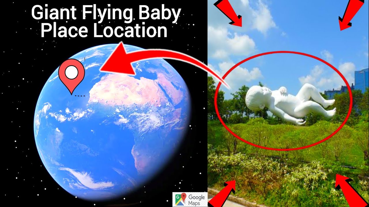 I Found Giant Flying Baby 🍼 On Google Earth Google maps #googlemaps # ...