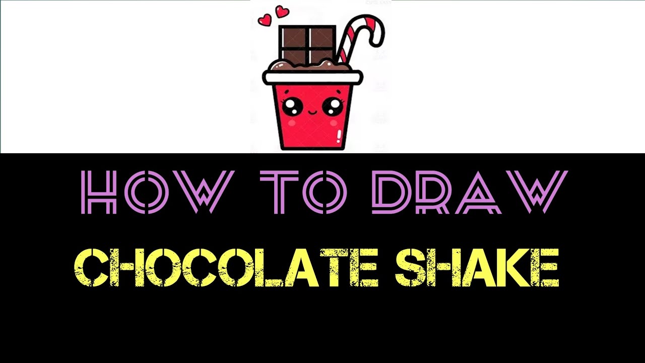 How to draw chocolate shake - YouTube