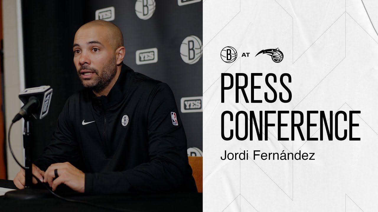 Head Coach Jordi Fernández Postgame Press Conference | Nets at Magic ...