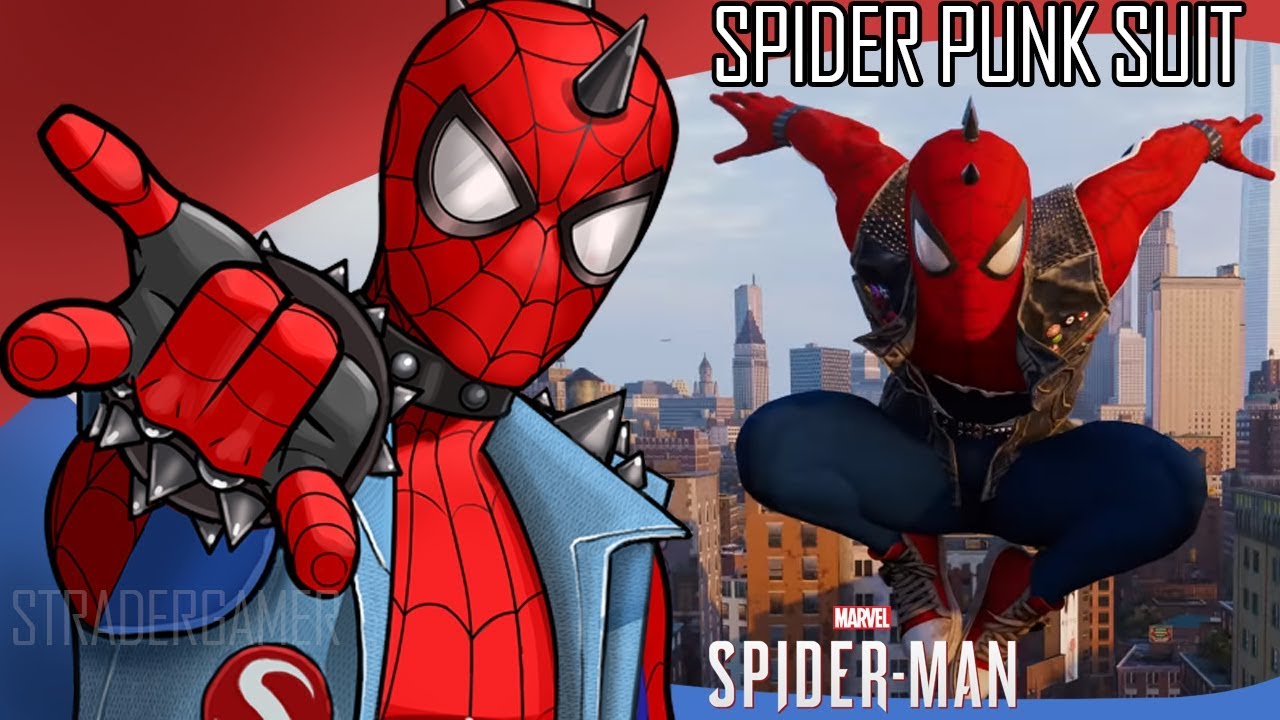 SPIDERMAN PS4 TRAJES: SPIDER PUNK | SPIDERMAN PS4 LATINO | STRADER ...