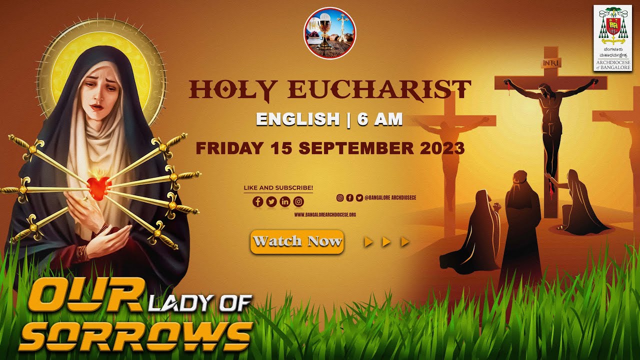 15.09.2023 | Friday | English Live Mass | Rev. Fr. Joy Sabastian - YouTube
