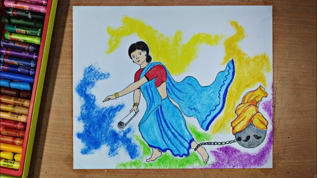 "STOP THIS-GIVE FREEDOM TO WOMEN" | Women's day special drawing - YouTube