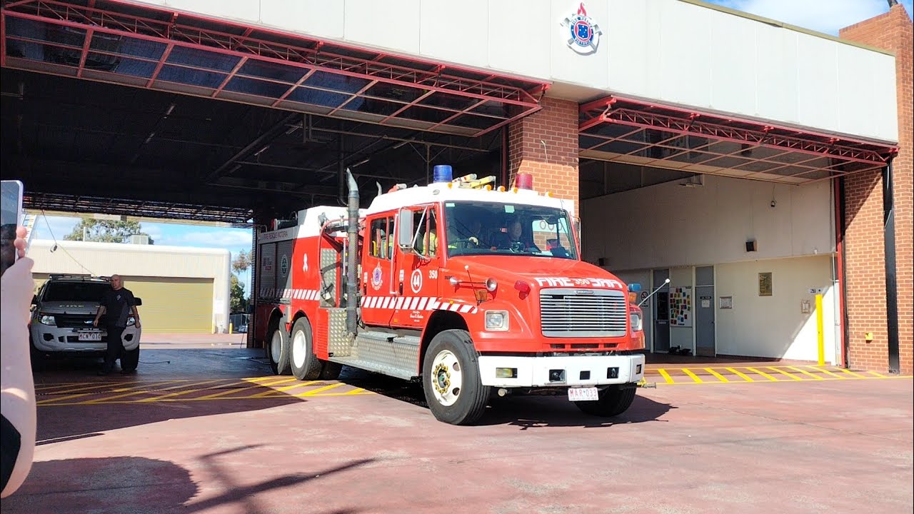 Fire Rescue Victoria SPARE Pumper Tanker 44 | Code 1 Turnout - YouTube