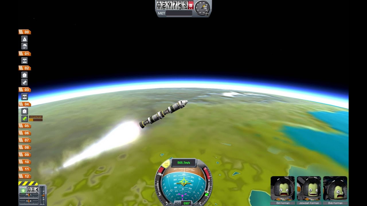 Orbiting in Kerbal Space Program 0.7.3 - YouTube