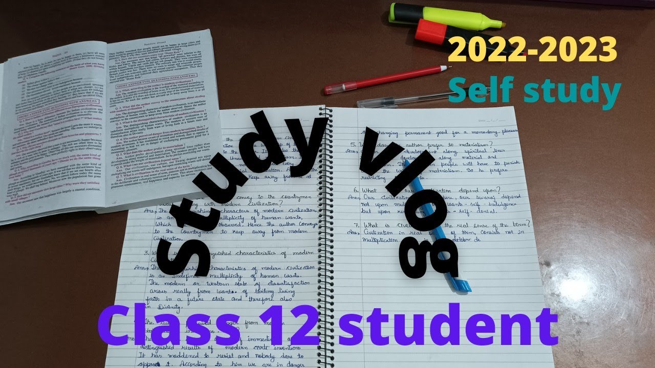 Study vlog class 12📕|a day in the life of 12 grade student😊📔|study vlog ...