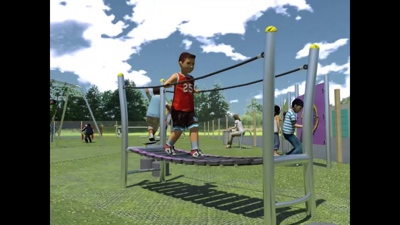 City Adventure Trail - Mini Suspension Bridge - YouTube