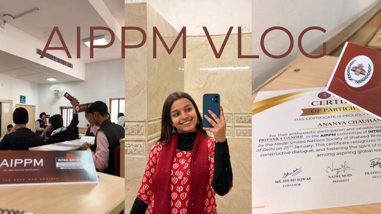 My first AIPPM MUN experience - YouTube