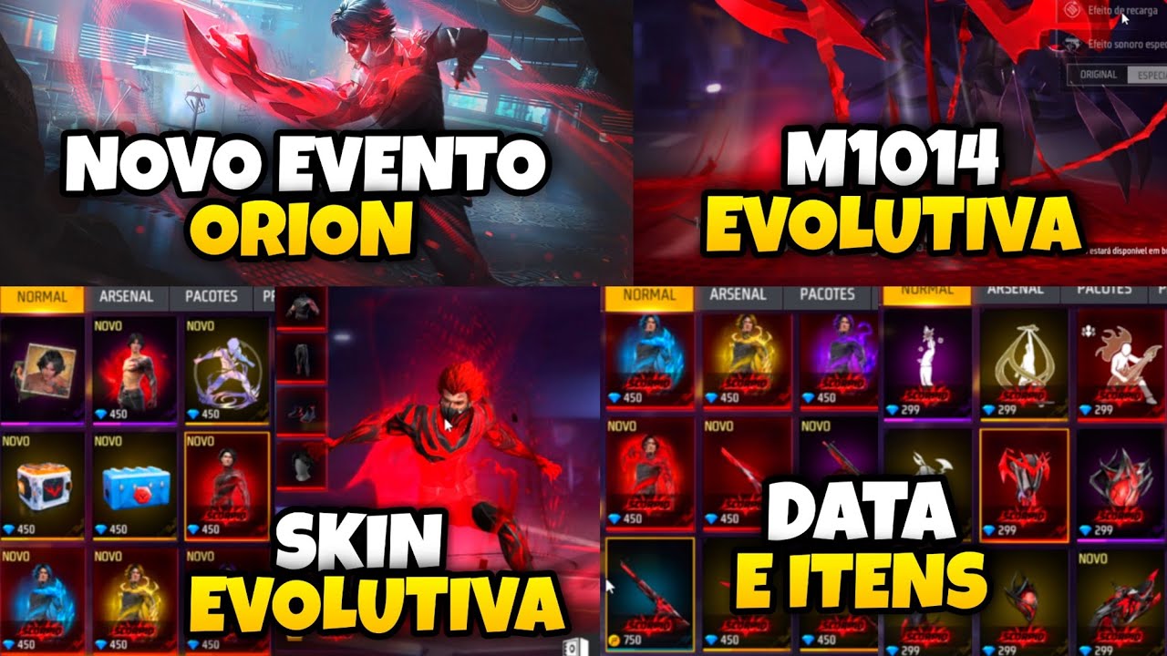 NOVAS SKINS SCARLAT! ROUPA EVOLUTIVA, M1014 NVL 8, DATA DO EVENTO E ...