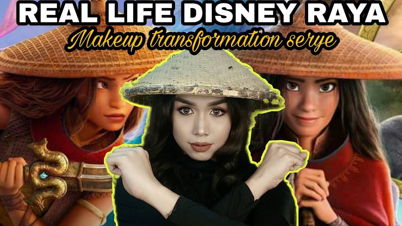 REAL LIFE DISNEY RAYA MAKEUP TRANSFORMATION SERYE | APPLE FRITZ BELA ...