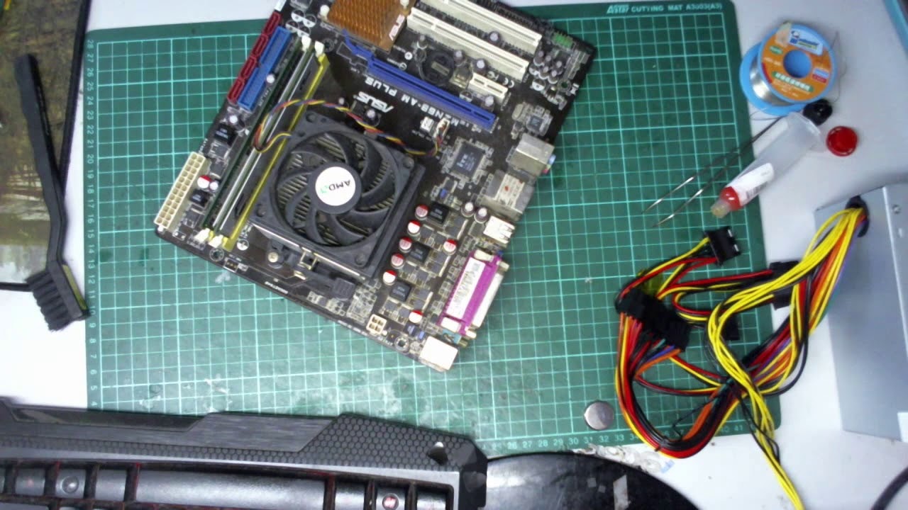 Cara cara Tukar USB port rosak pada motherboard pc - YouTube