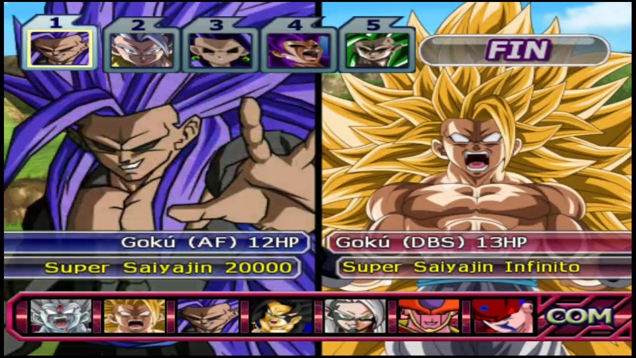 Team Goku SSJ 20K VS Team Goku SSJ Infinito Dragon Ball Z Budokai ...