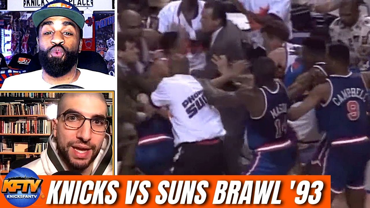 Knicks vs Suns Brawl 1993 | CP The Fanchise & Ariel Helwani React ...