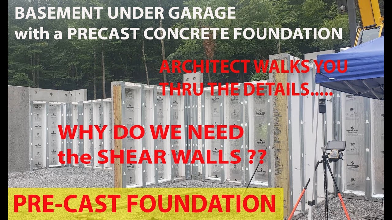 PRECAST CONCRETE FOUNDATION - SHEAR WALLS - YouTube