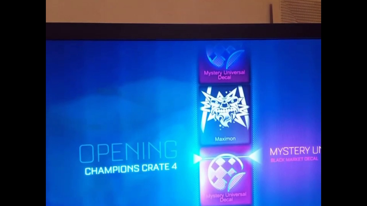 My first mystery decal on rocket league. Biomass - YouTube