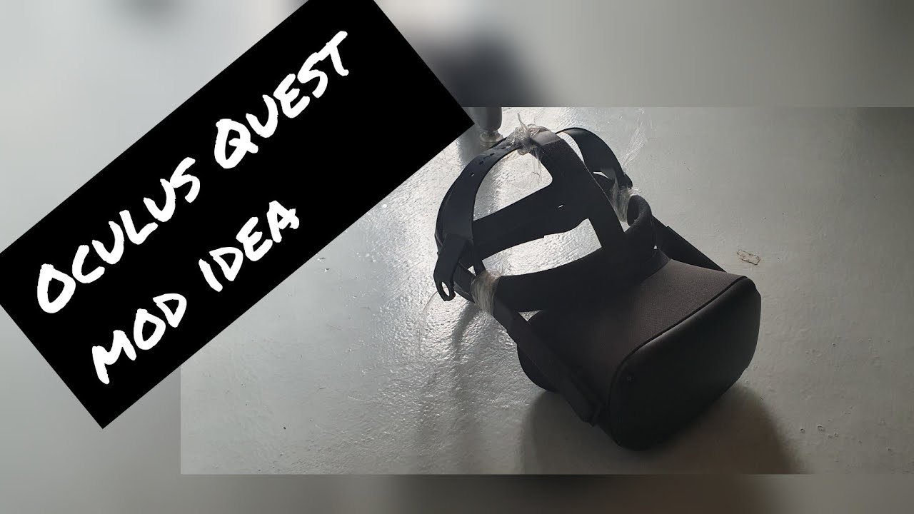 a low cost DIY Oculus quest head mount idea - YouTube