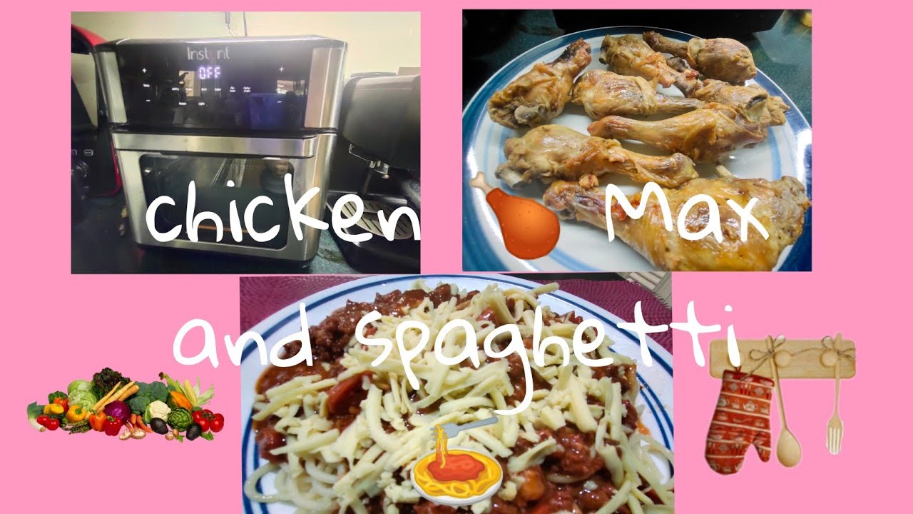 HOW TO MAKE CHICKEN MAX USING THE AIR FRYER AND CREAMY SPAGHETTI# ...