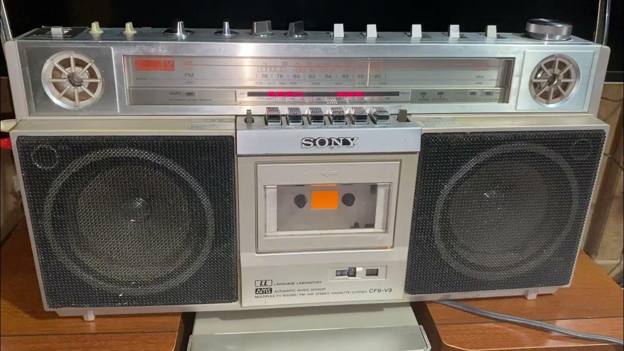Đài Sony CFS-V3 . giá 2tr500 -Dàn âm thanh nội địa nhật giá rẻ . - YouTube